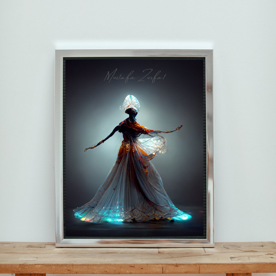 Dancing Lady Art Printable Positive Affirmation Wall Art - Etsy