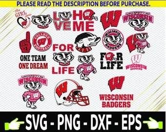 Wisconsin Team Logo - Etsy