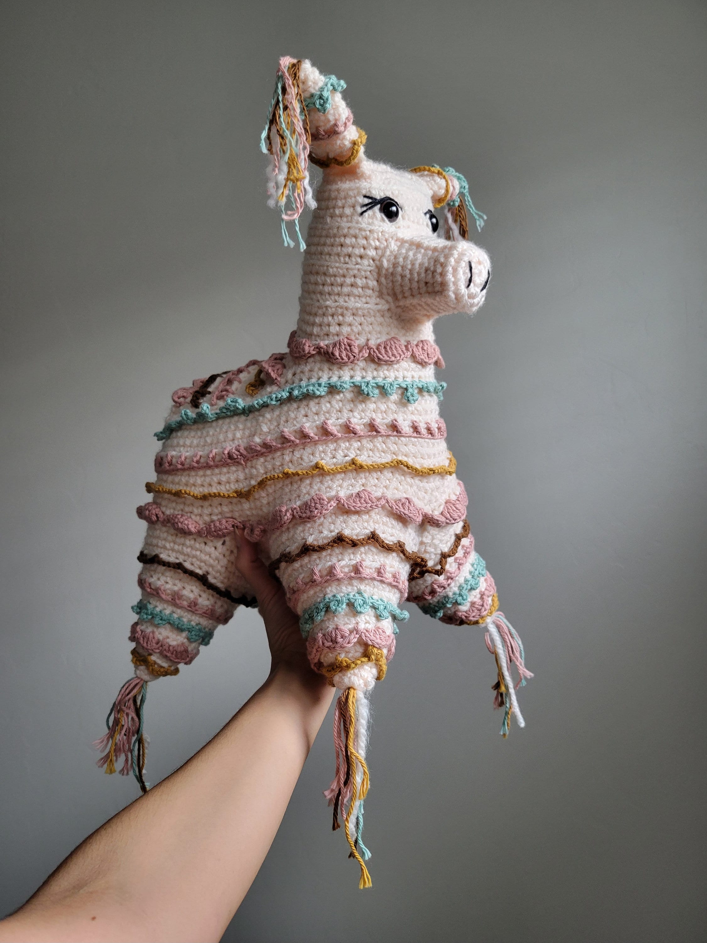 Amigurumi Donkey Piñata- PDF Crochet Pattern - Etsy