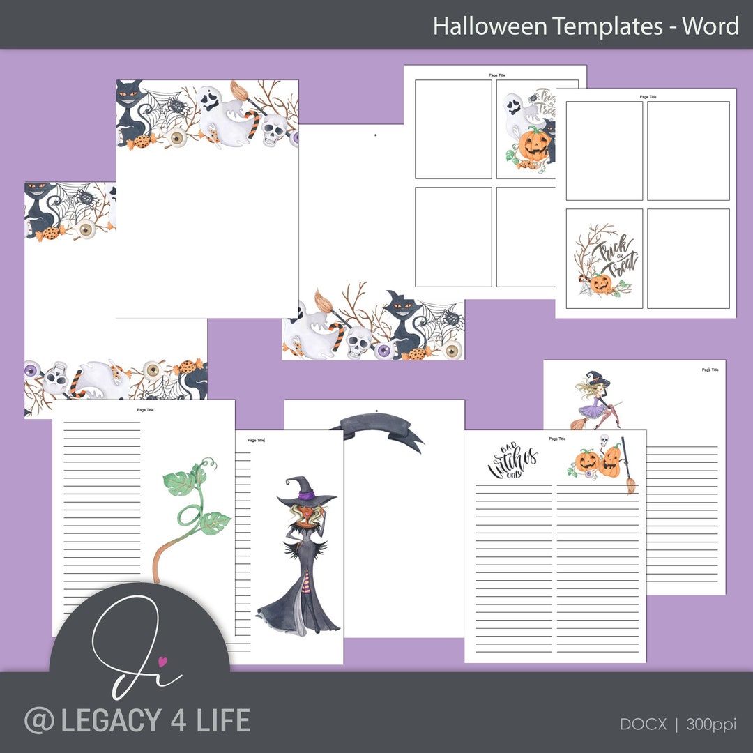 Halloween Themed Planner Template - Etsy