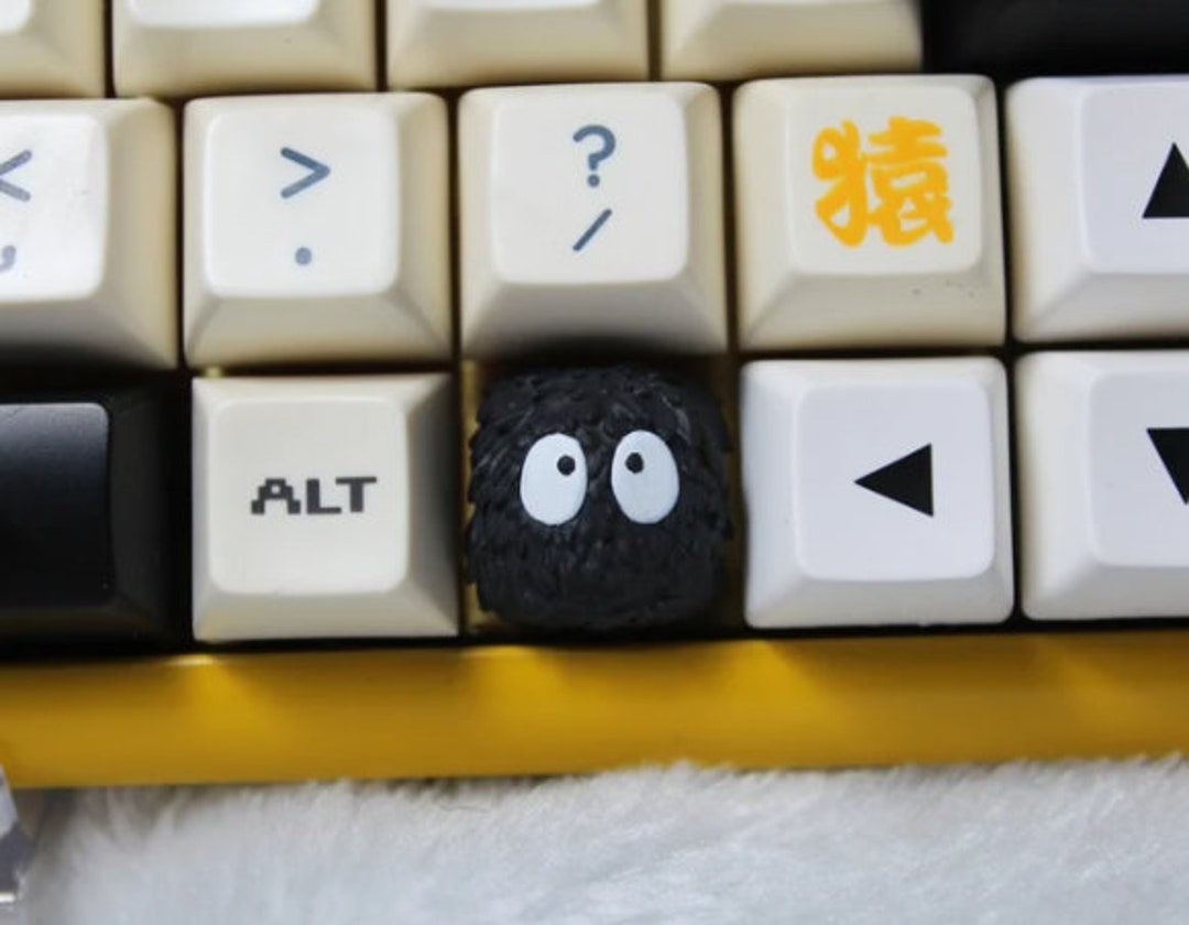 Handmade Soot Sprite Susuwatari Inspired Resin Artisan Keycap Key Cap ...