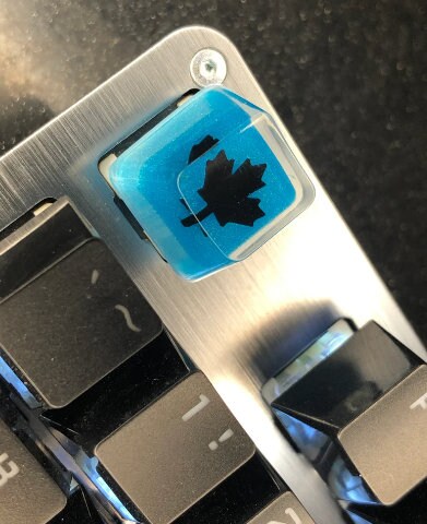 Handmade Ink Ice Black Maple Blink Blue Artisan Keycap OEM Height Key ...
