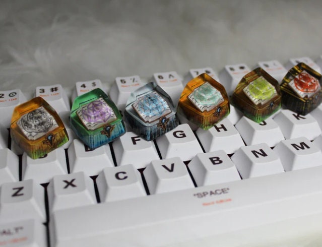 Magic Book Grimoire Anime Artisan Keycap SA Height Key Cap for ...