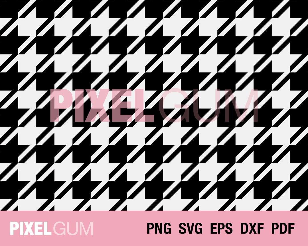 Seamless Houndstooth Pattern SVG, Houndstooth PNG, Houndstooth Texture ...