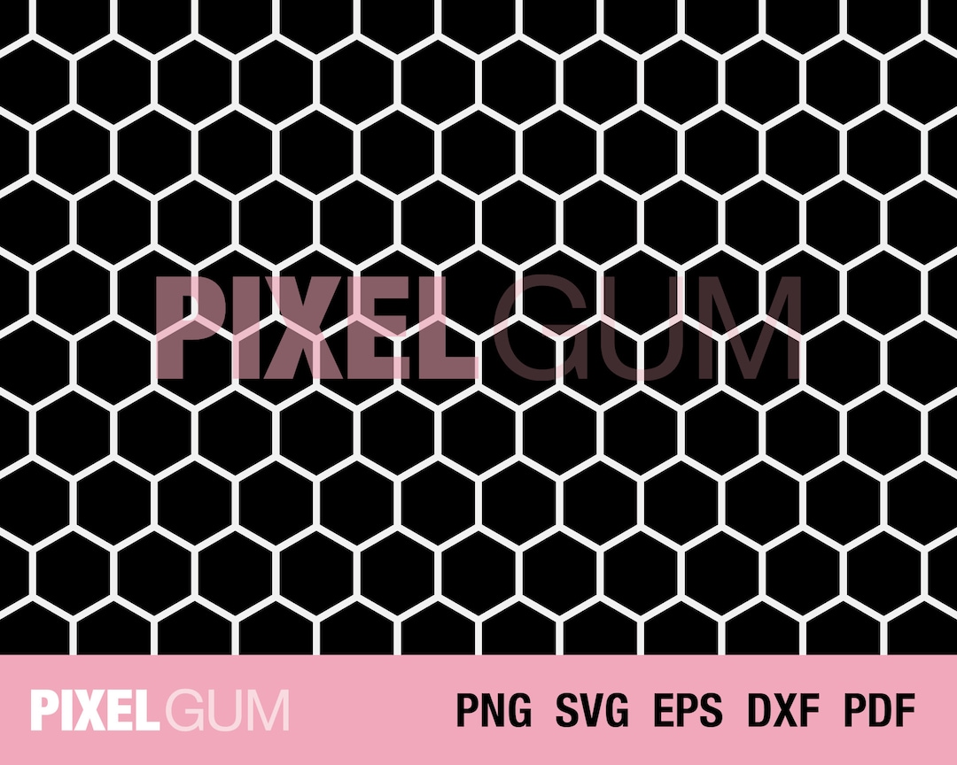 Seamless Hexagon Pattern SVG, Honeycomb Hexagon Pattern, Honeycomb ...
