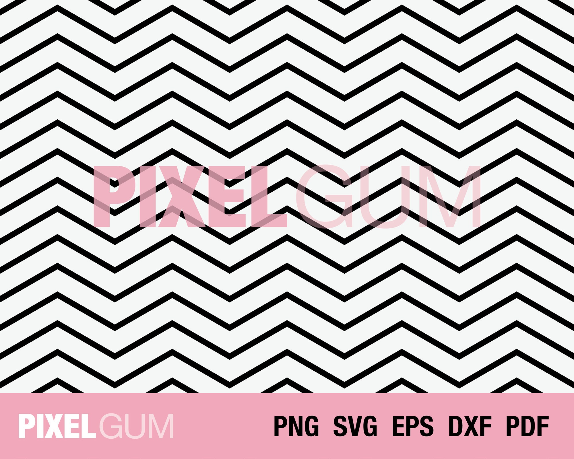 Seamless Black & White Zig Zag Line SVG Pattern, Zig Zag PNG Background ...