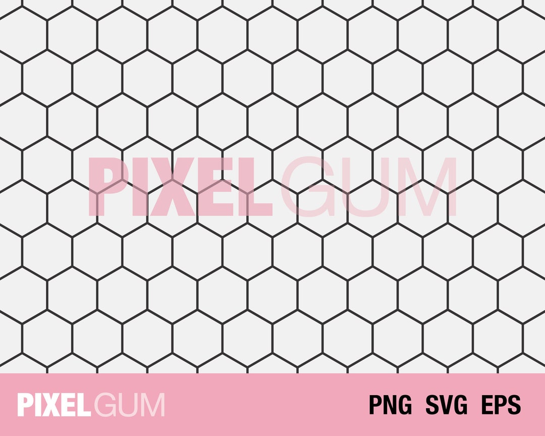 Seamless Hexagon Pattern SVG, Hexagon Grid Pattern, Honeycomb Pattern ...
