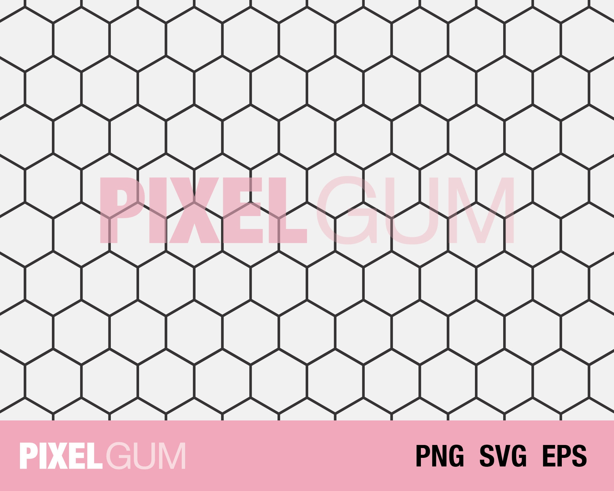 Seamless Hexagon Pattern SVG, Hexagon Grid Pattern, Honeycomb Pattern ...