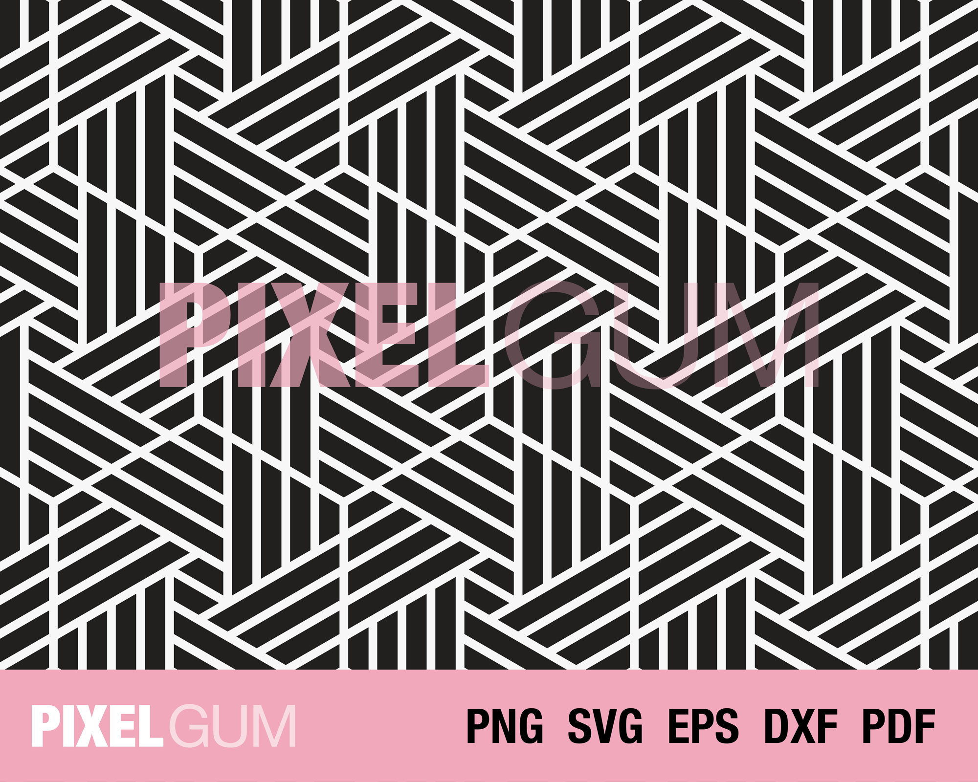 Seamless Geometric Pattern SVG, Abstract Interwoven Geometric Hexagonal ...