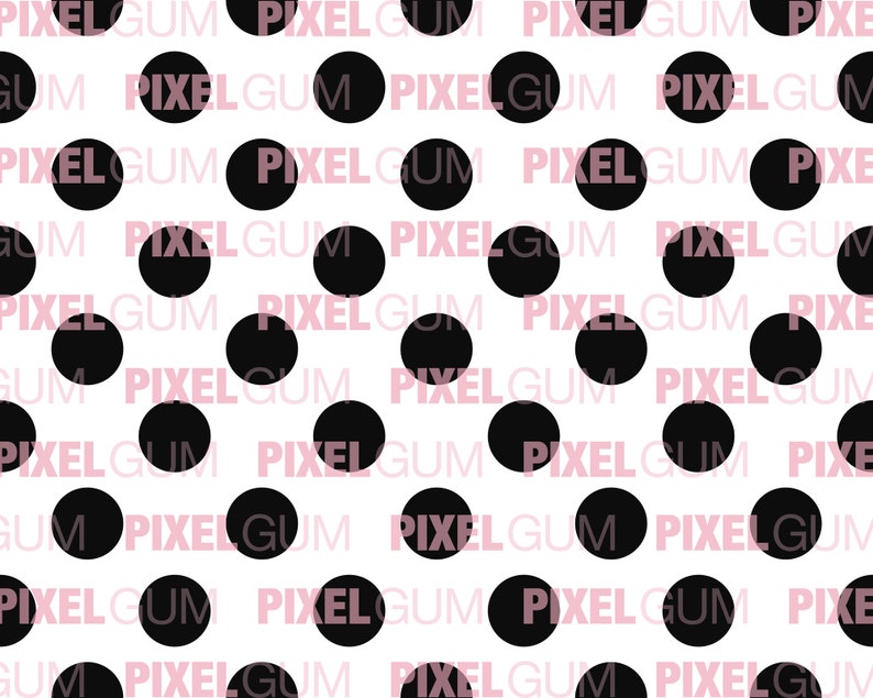 Seamless Large Polka Dot Pattern Svg, Dotted Pattern Png, Eps, Polka ...