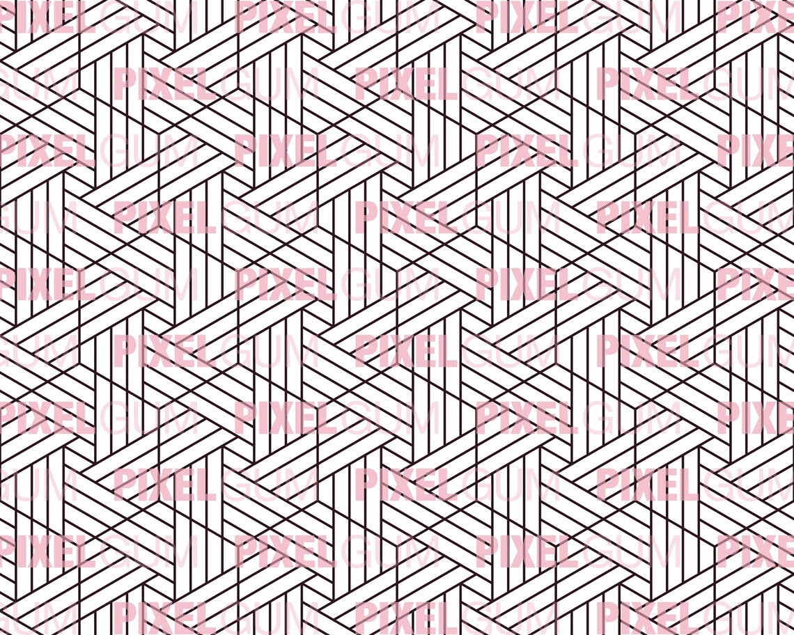 Seamless Geometric Line Pattern SVG, Abstract Interwoven Geometric ...