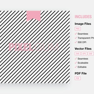 Seamless Diagonal Line Pattern Svg, Editable Stripes Pattern Svg, Eps ...