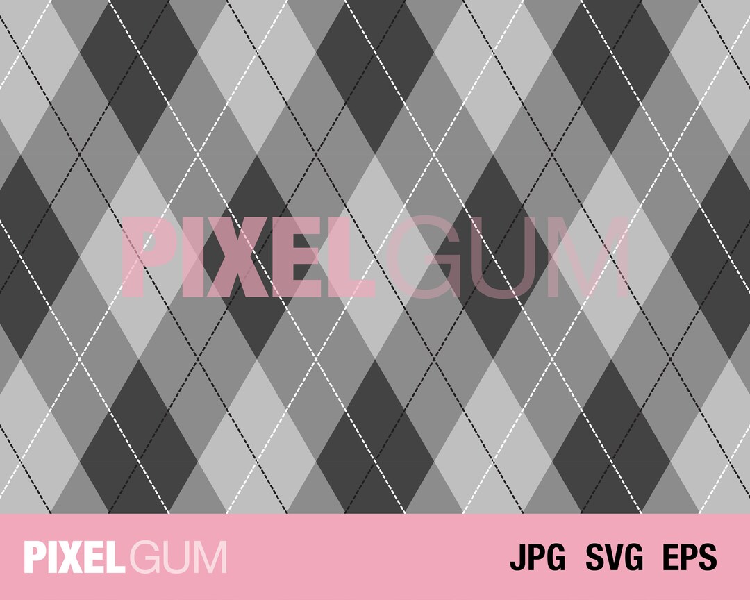 Seamless Argyle Vector Pattern Svg, Plaid Pattern Diamond Pattern With ...