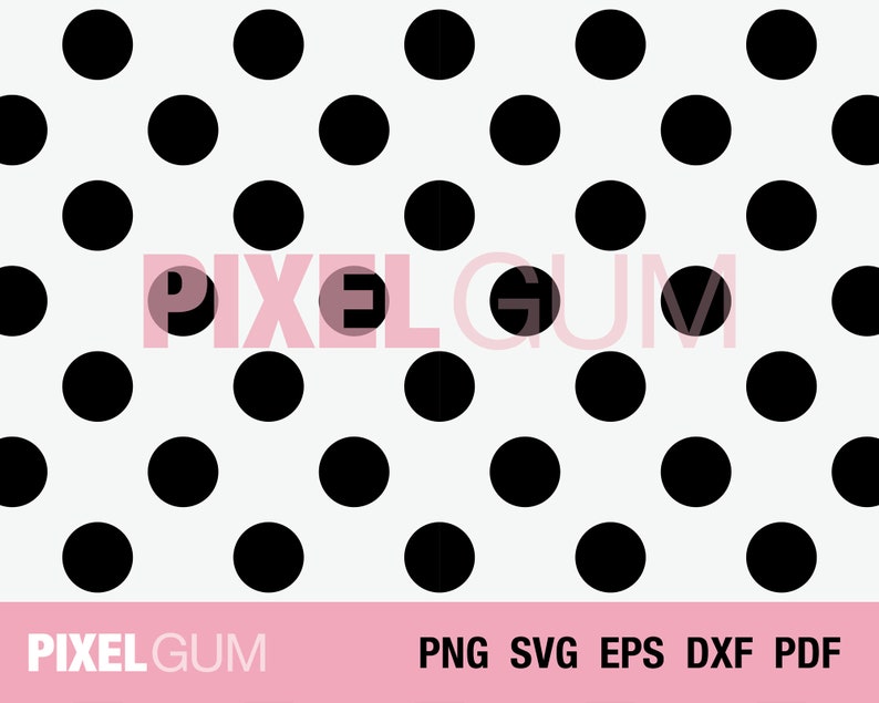 Seamless Large Polka Dot Pattern Svg, Dotted Pattern Png, Eps, Polka ...