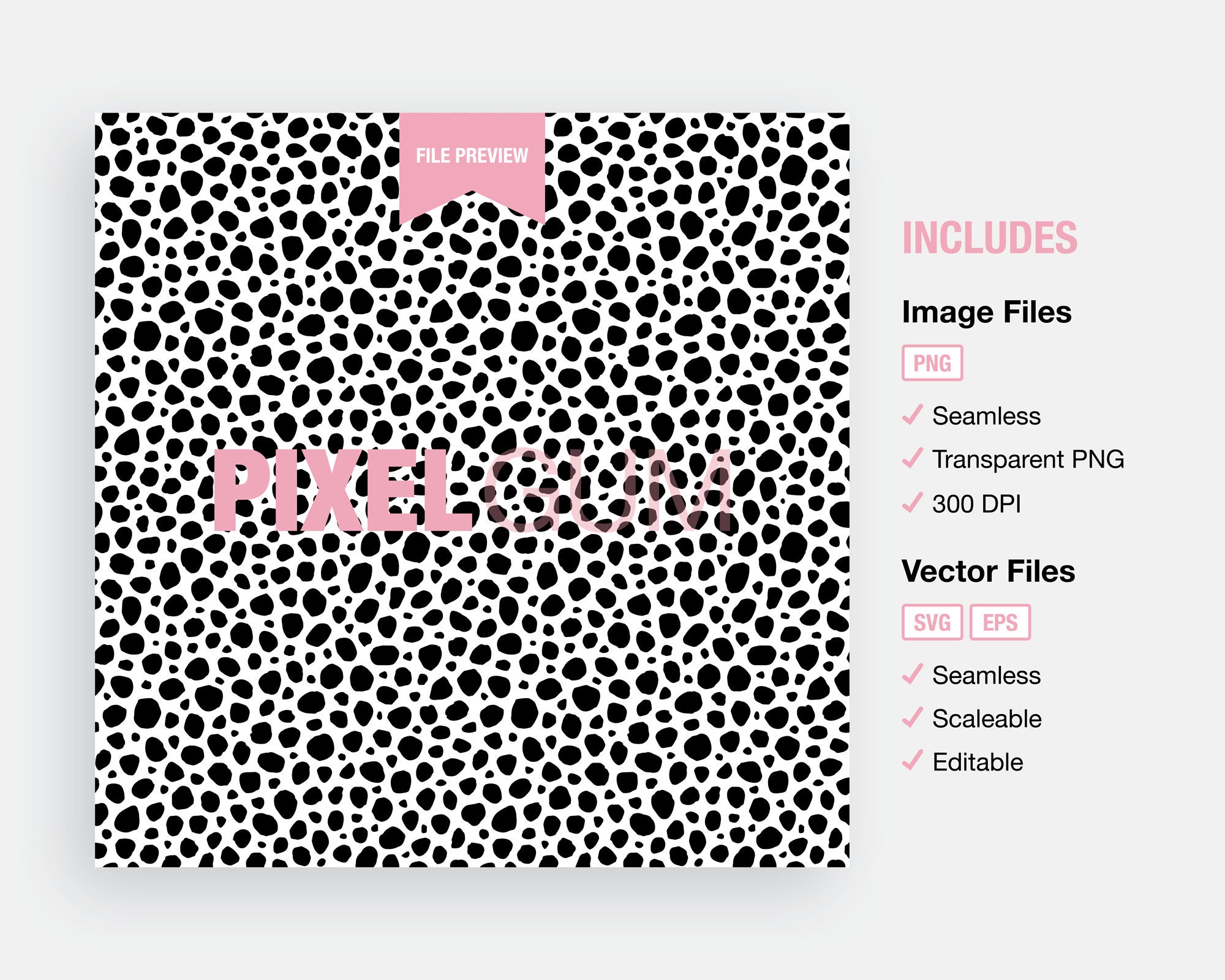 Seamless Speckled Dots Pattern Svg, Eps, Png, Organic Dots Background ...