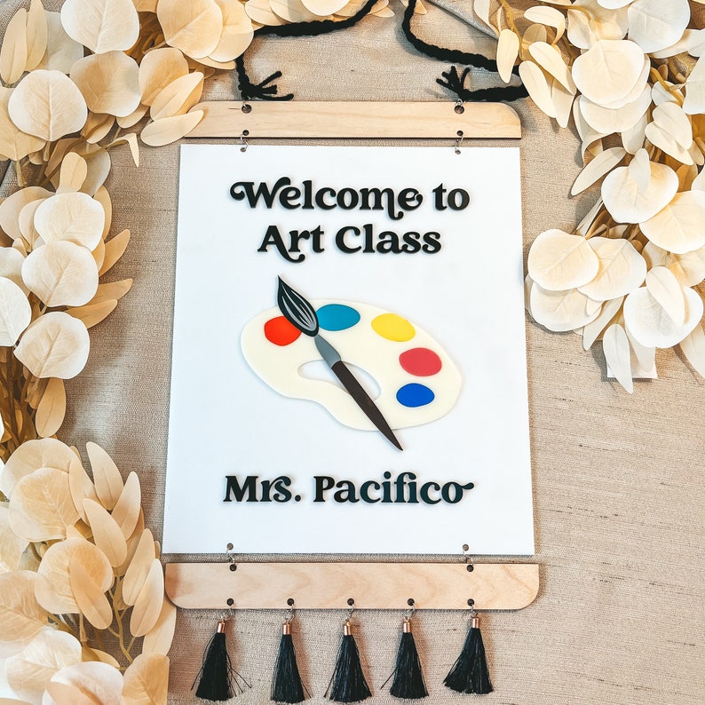 Custom Teacher Door Hanger, Cactus Teacher Classroom Sign, Classroom ...