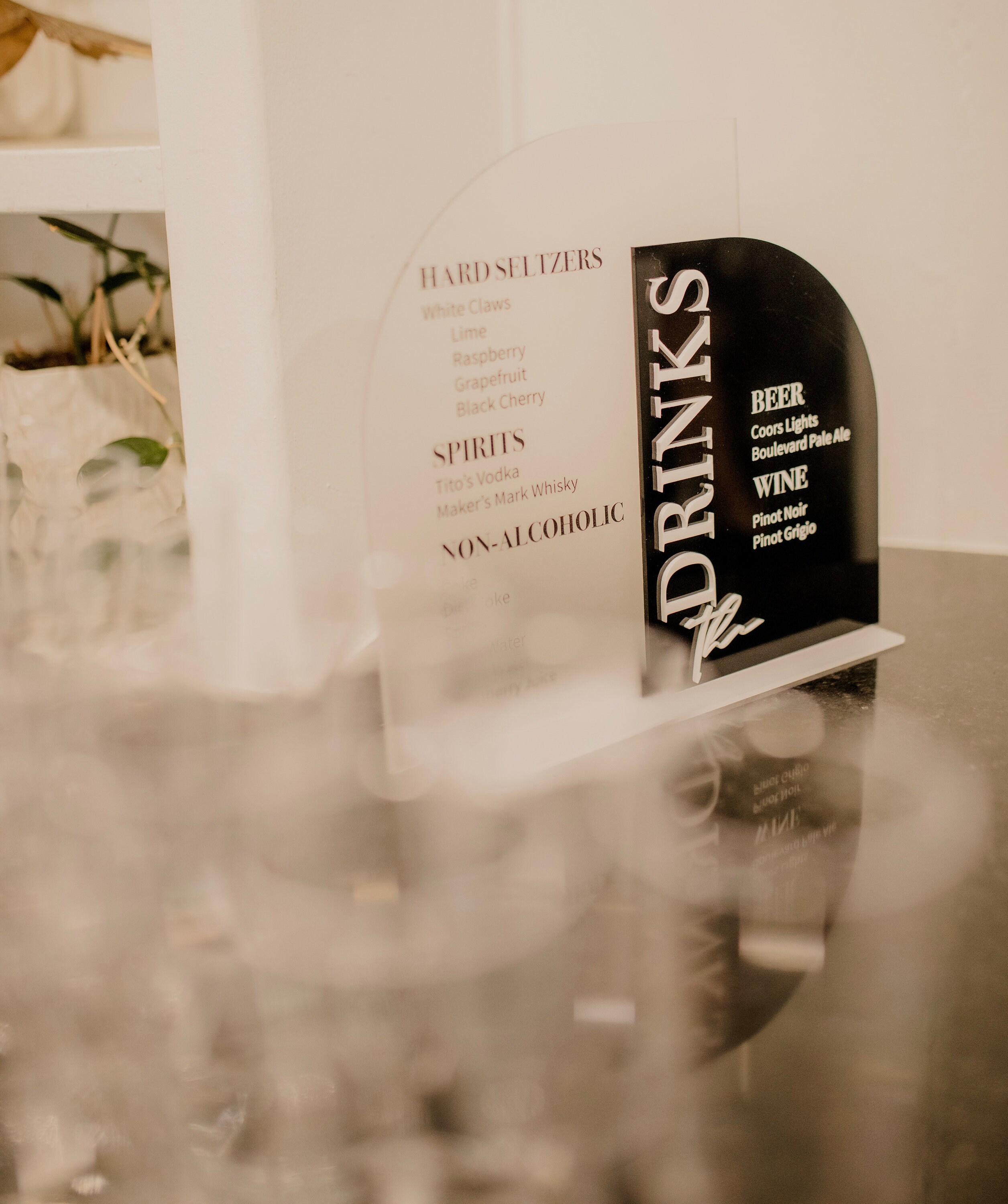 Arch Wedding Bar Sign Acrylic Bar Sign Modern Bar Sing - Etsy