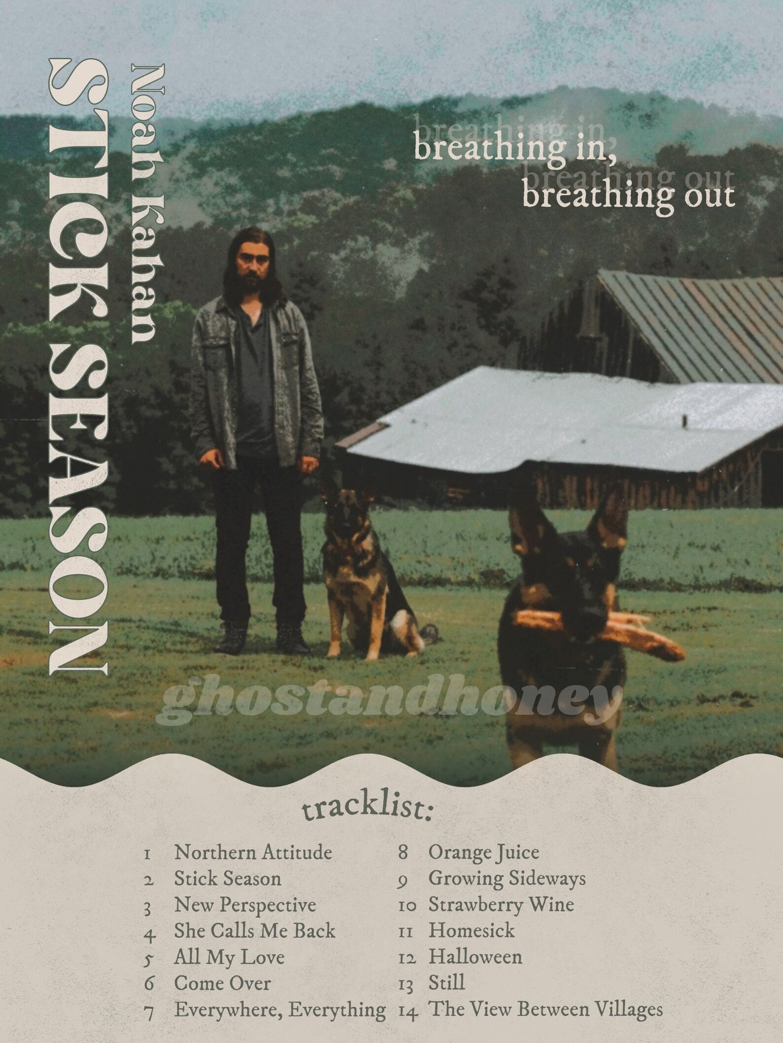 Stick Season Noah Kahan Wall Art Poster Indie Music Poster - Etsy