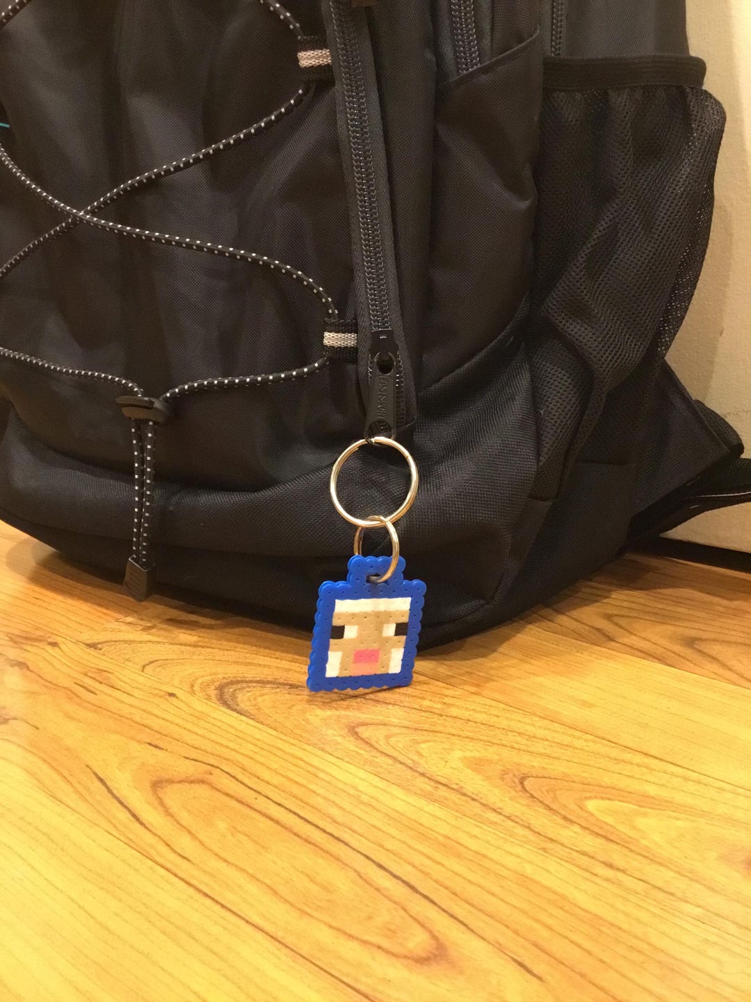 Minecraft Blue Sheep Perler Bead Keychain - Etsy