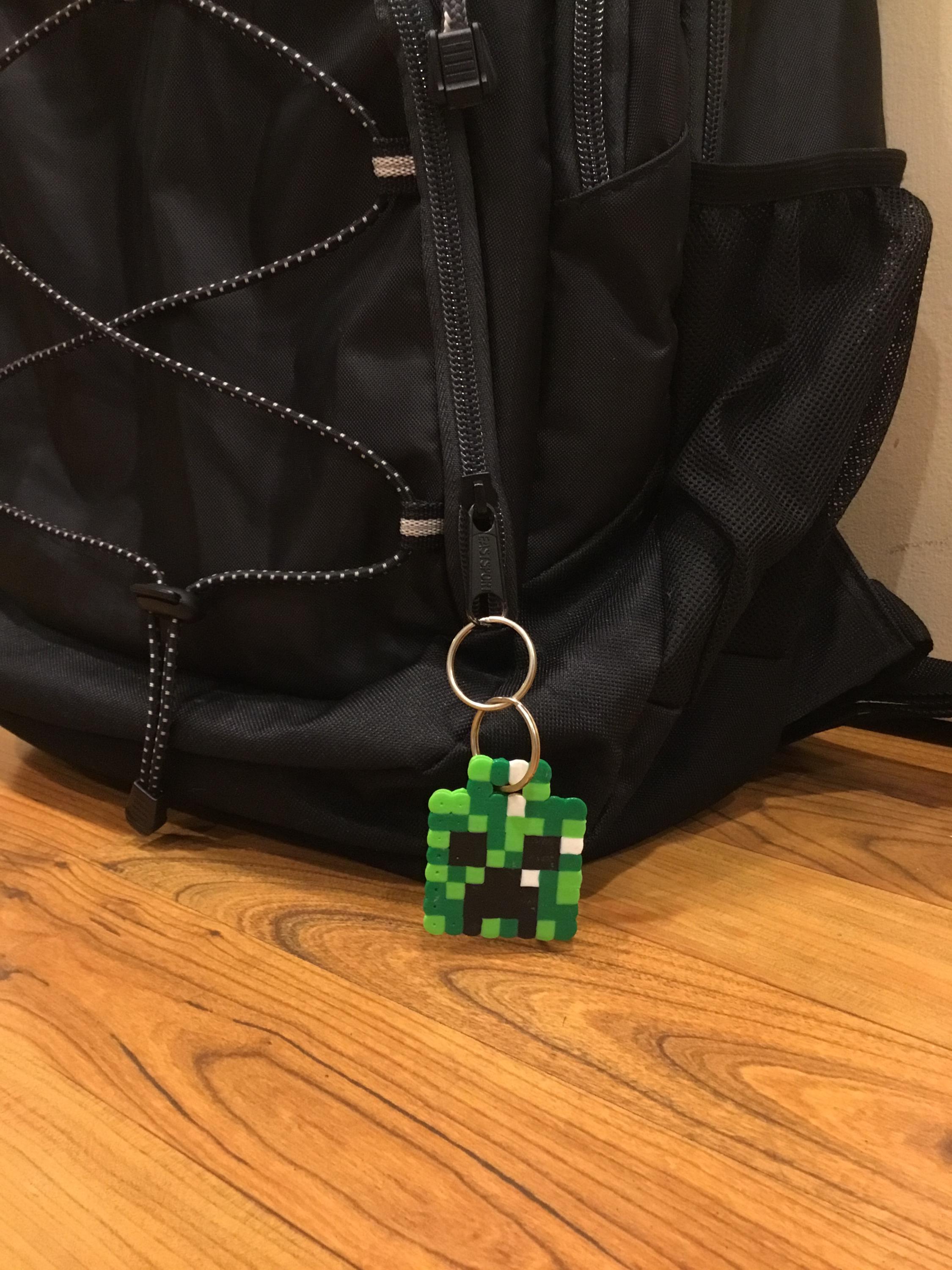 Minecraft Creeper Keychain Perler Bead - Etsy