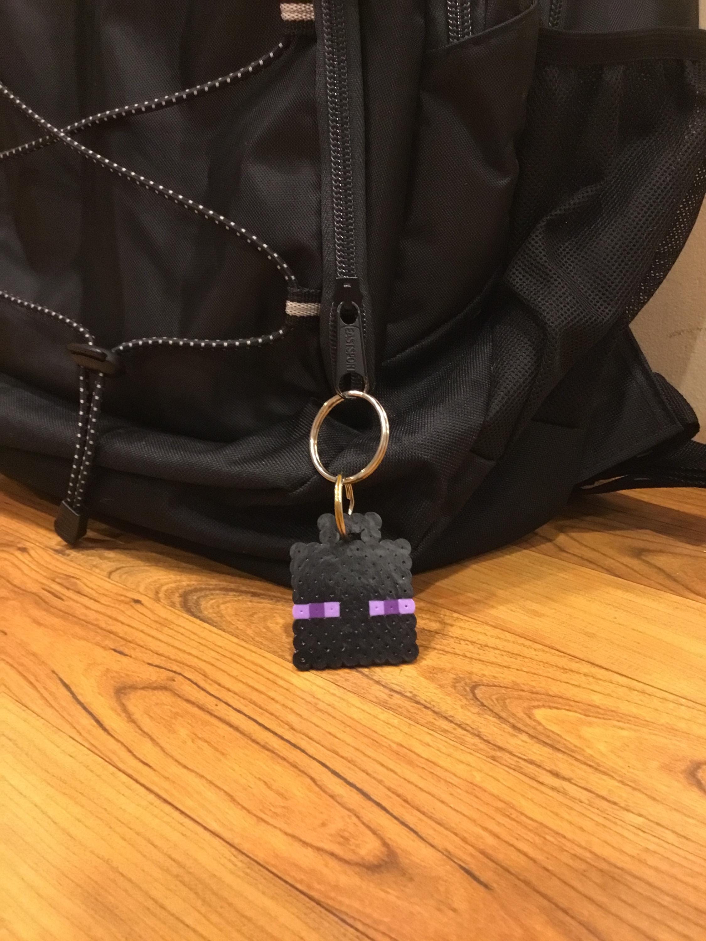 Minecraft Endermen Perler Bead Keychain - Etsy