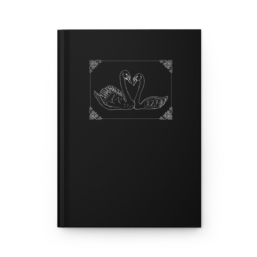 Romantic Swan Notebook, Swan Journal, Cute Notebook, Hardback Notebook ...
