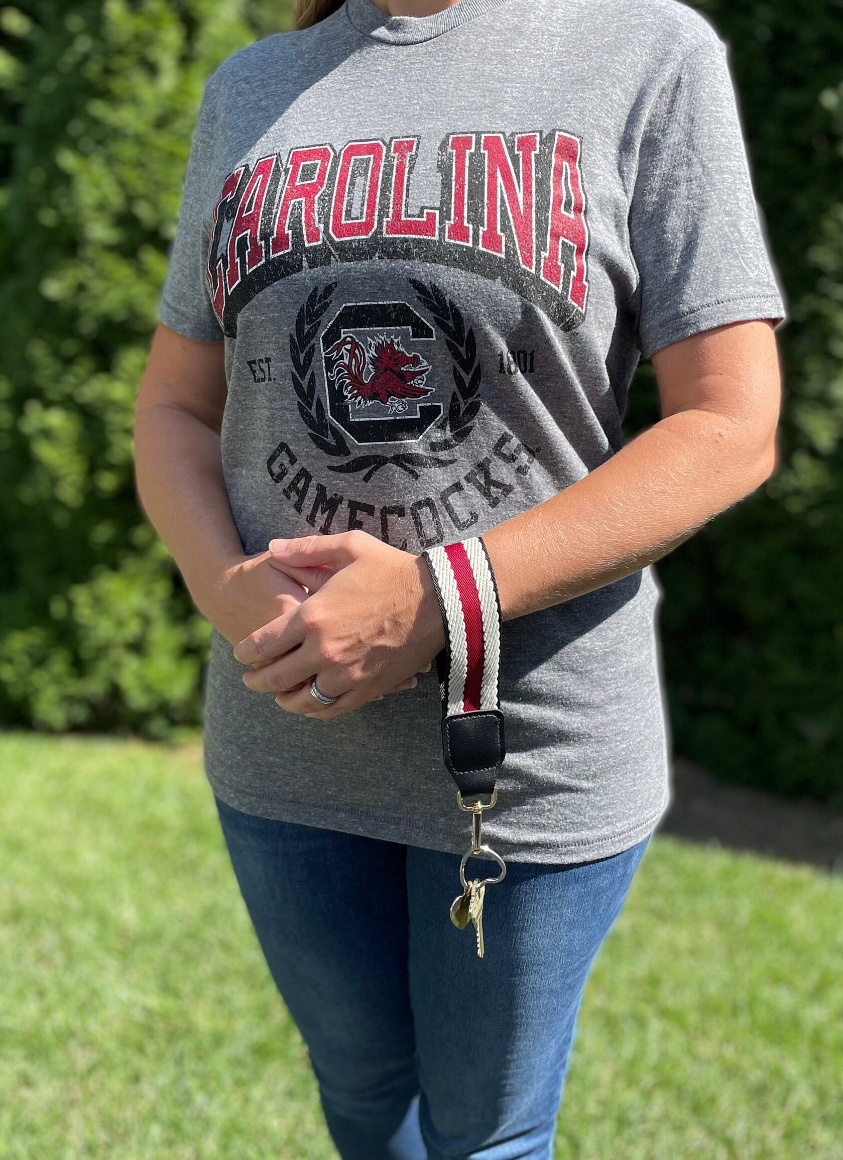 University of South Carolina USC Gamecocks Wrist Keychain - Etsy