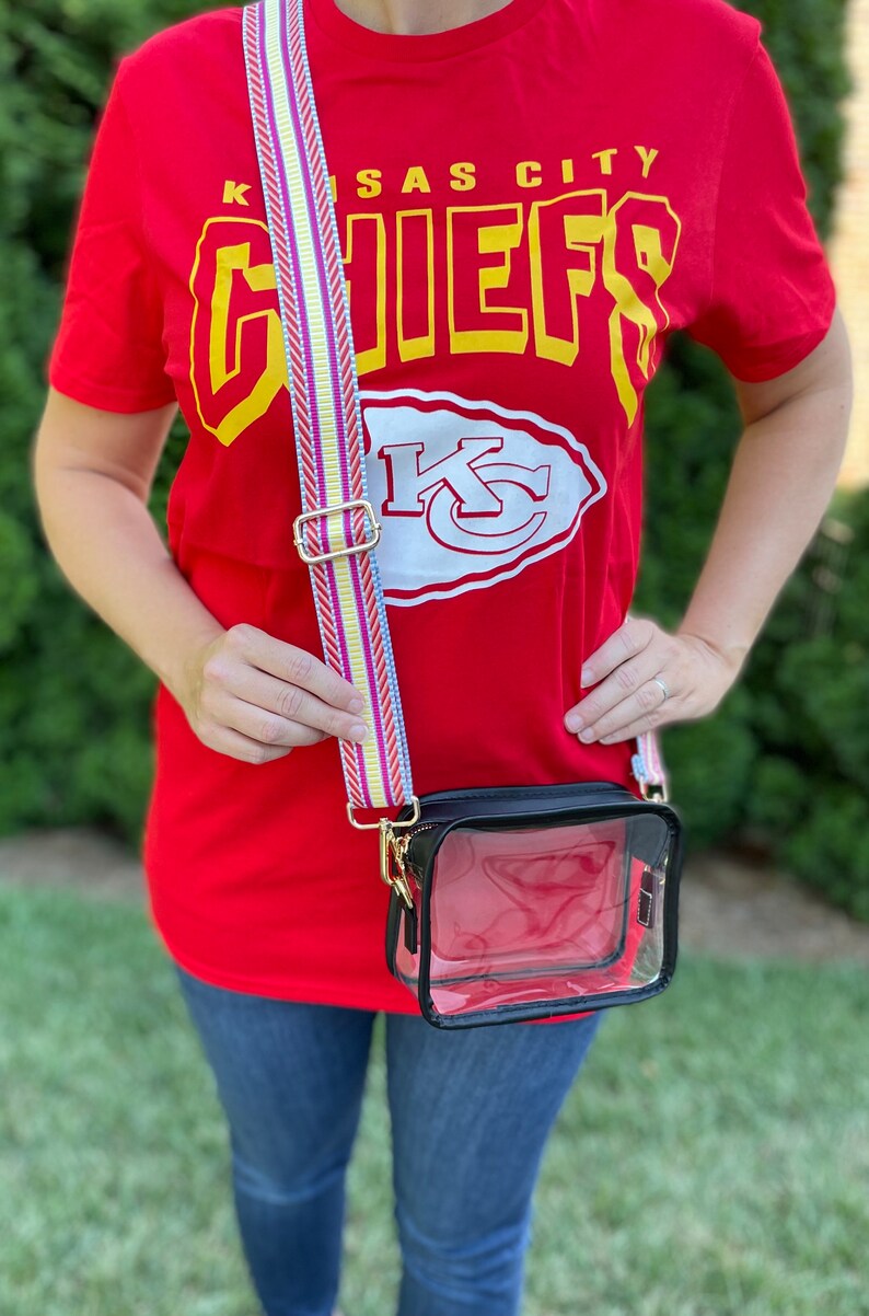Kansas City Chiefs Clear Black or White Bag With Matching Red and Gold ...