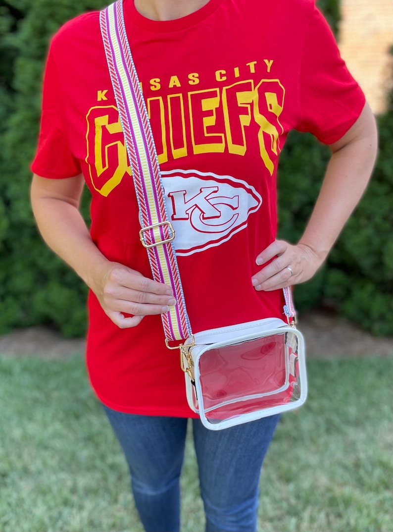 Kansas City Chiefs Clear Black or White Bag With Matching Red and Gold ...