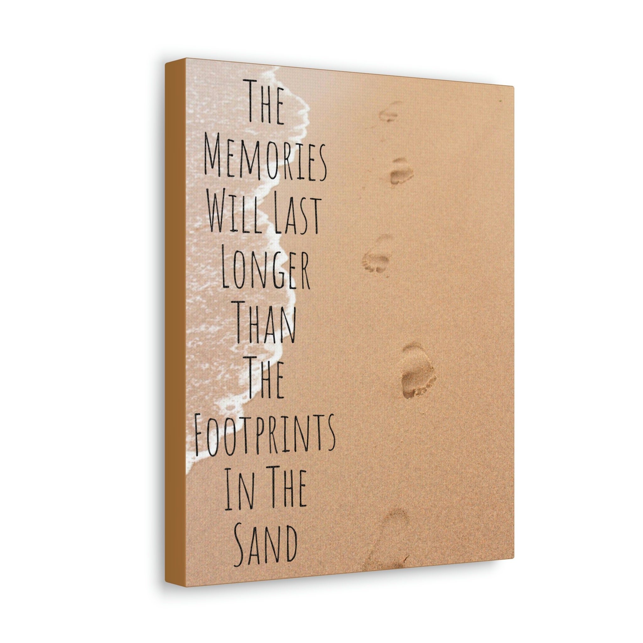 Footprints in the Sand Canvas, Wall Art, Decor - Etsy