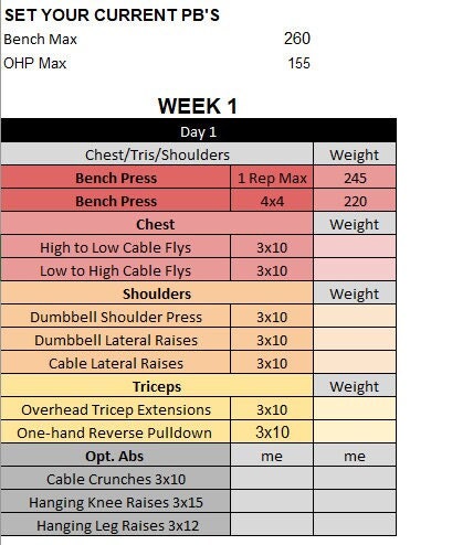 8 Week Workout Program - Etsy