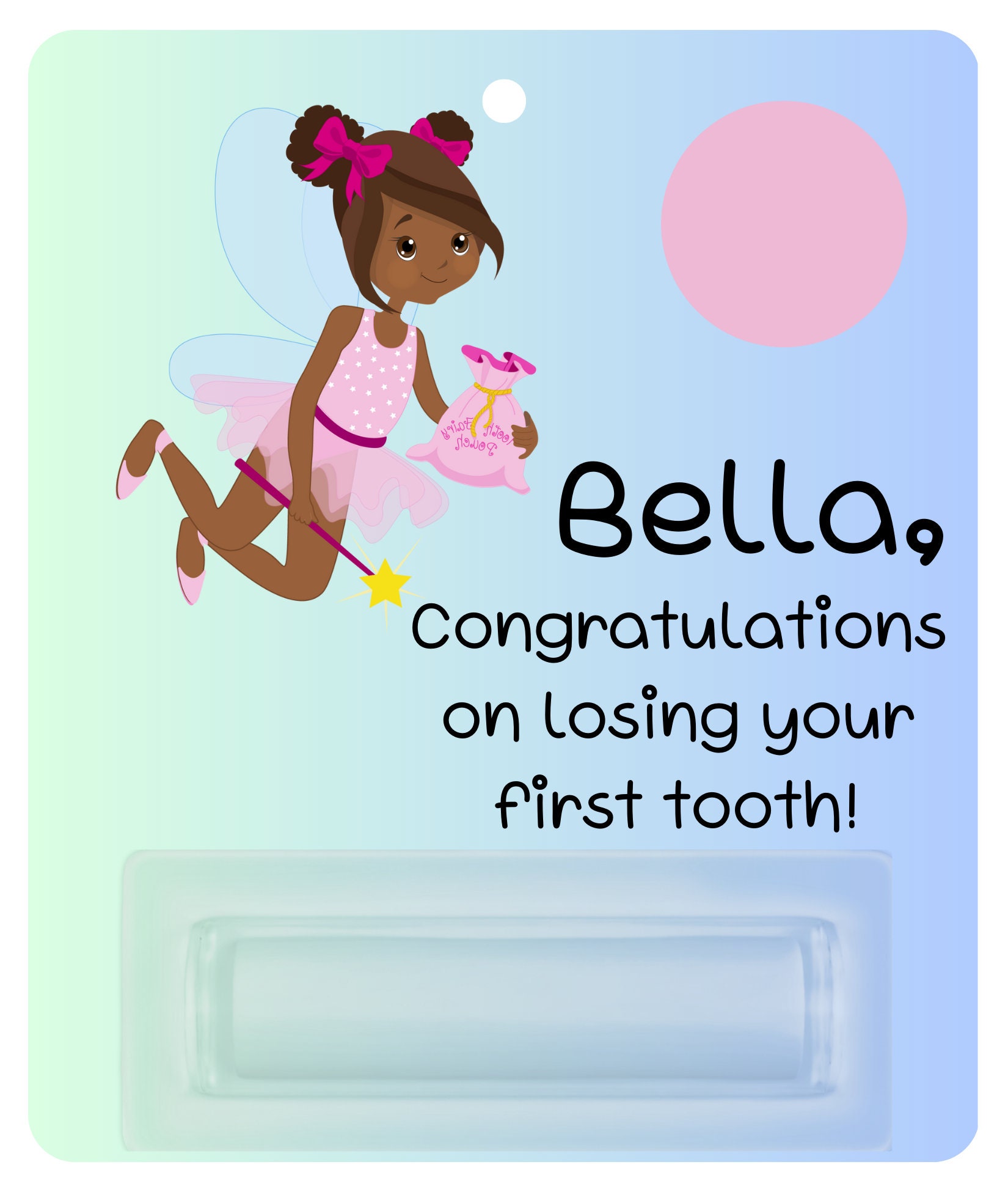 Congratulations First Lost Tooth, Personalized Tooth Fairy Money Card ...