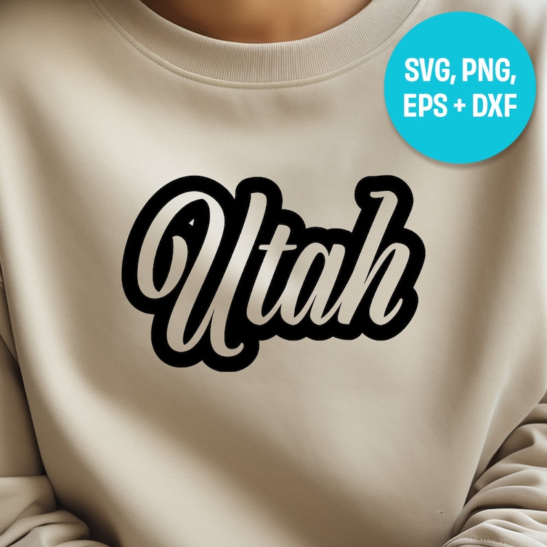 Utah SVG Eps Png, Retro Text Svg, Home States, Patriotic Tshirt, State ...