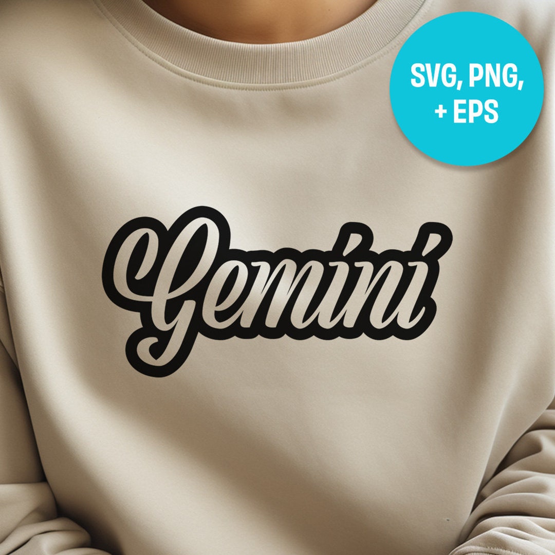 Gemini SVG, Astrology Decal, Zodiac Sign Vector, Cut File for Cricut ...