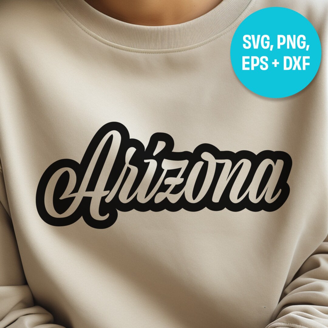 Arizona SVG Eps Png, Retro Text Svg, Home States, Patriotic Tshirt Svg ...