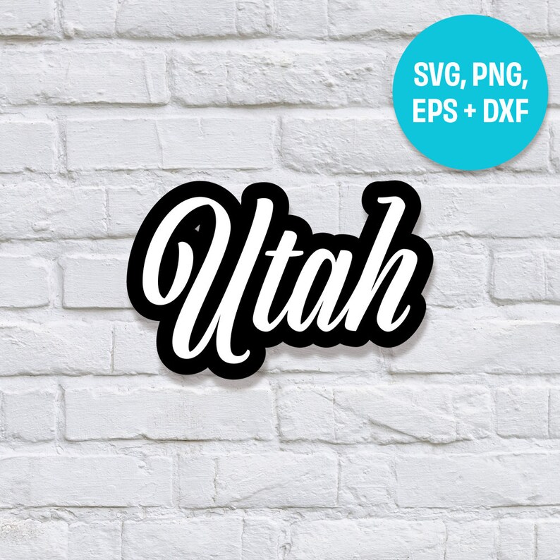 Utah SVG Eps Png, Retro Text Svg, Home States, Patriotic Tshirt, State ...