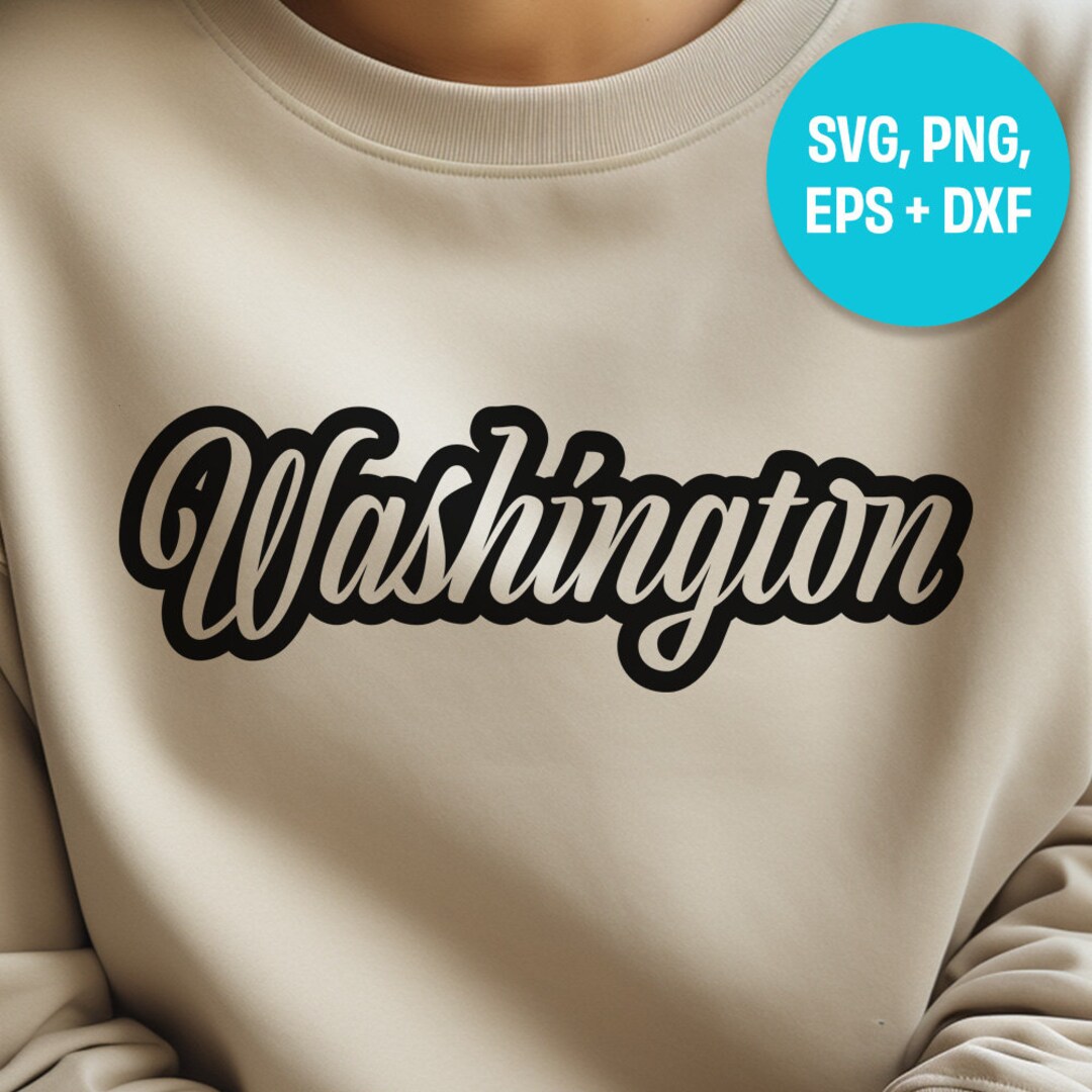 Washington SVG Eps Png, Retro Text Svg, Home States, Patriotic Tshirt ...