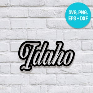 Idaho SVG Eps Png, Retro Text Svg, Home States, Patriotic Tshirt Svg ...
