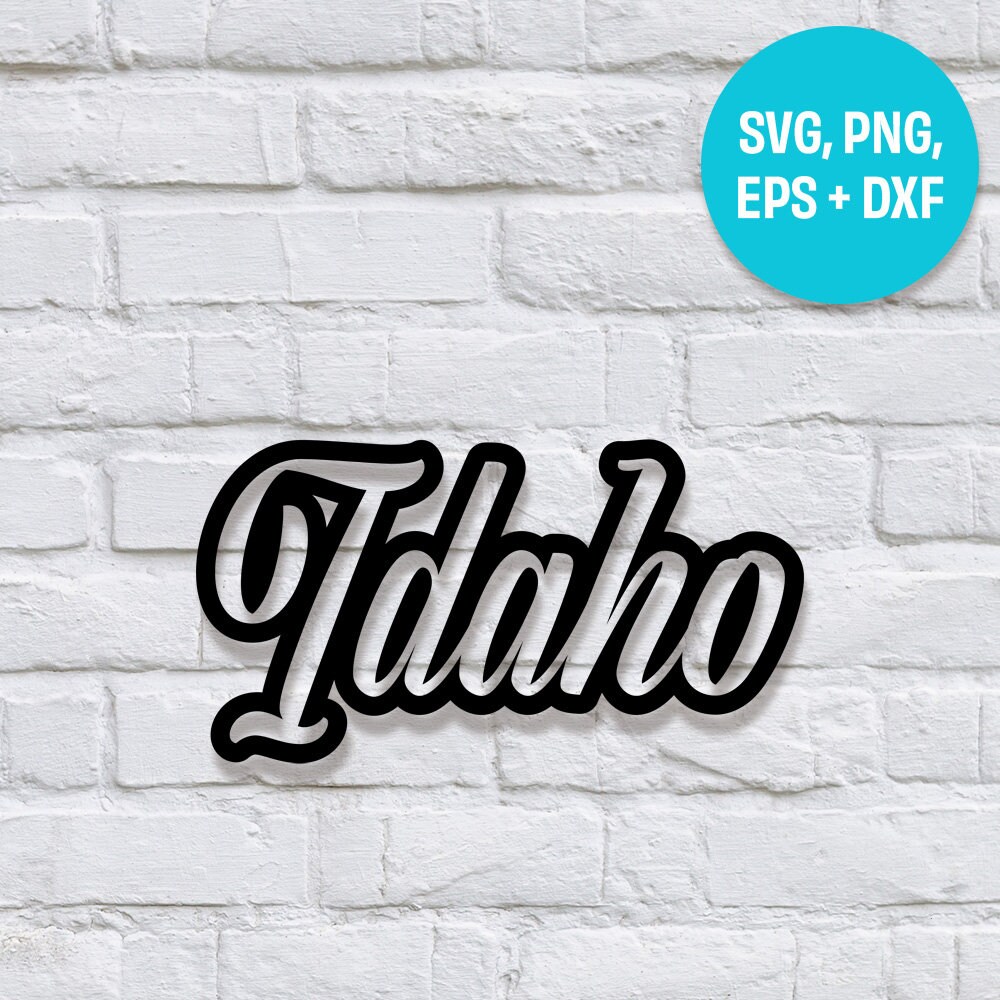Idaho SVG Eps Png, Retro Text Svg, Home States, Patriotic Tshirt Svg ...