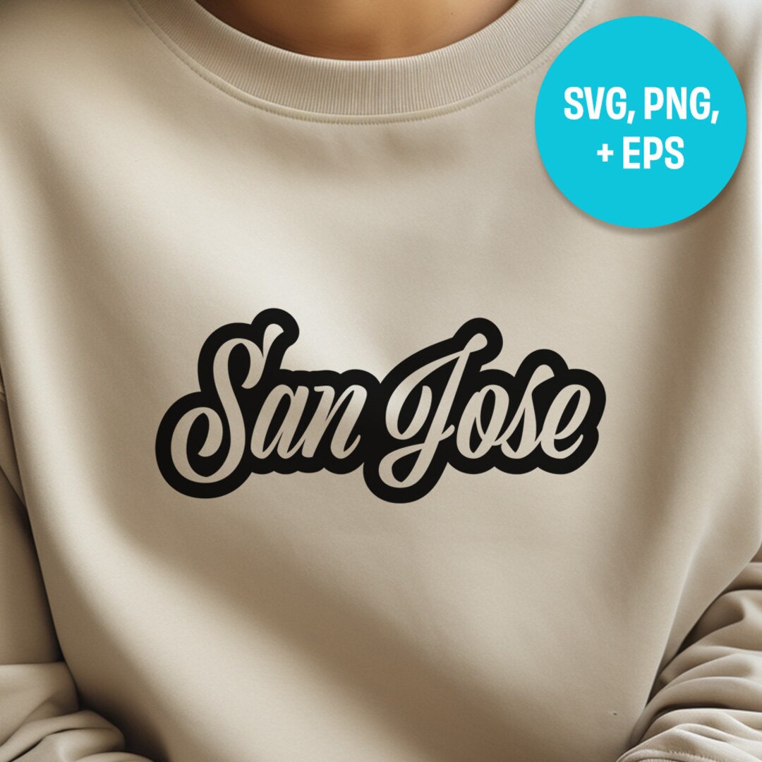 San Jose SVG, Retro Text Svg, American City Eps, Patriotic Tshirt Svg ...
