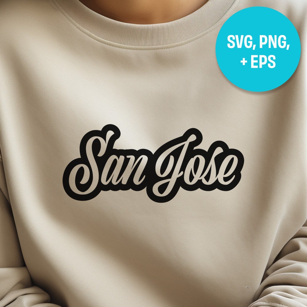 San Jose SVG, Retro Text Svg, American City Eps, Patriotic Tshirt Svg ...