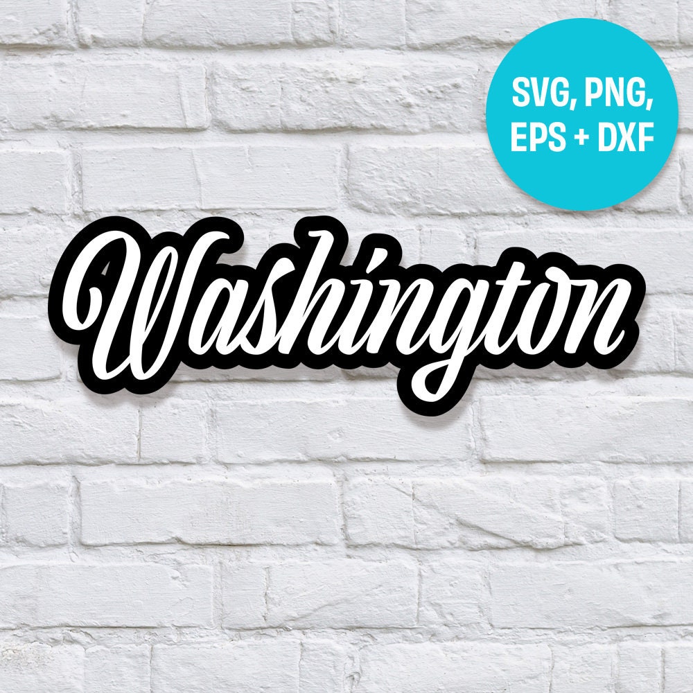 Washington SVG Eps Png, Retro Text Svg, Home States, Patriotic Tshirt ...