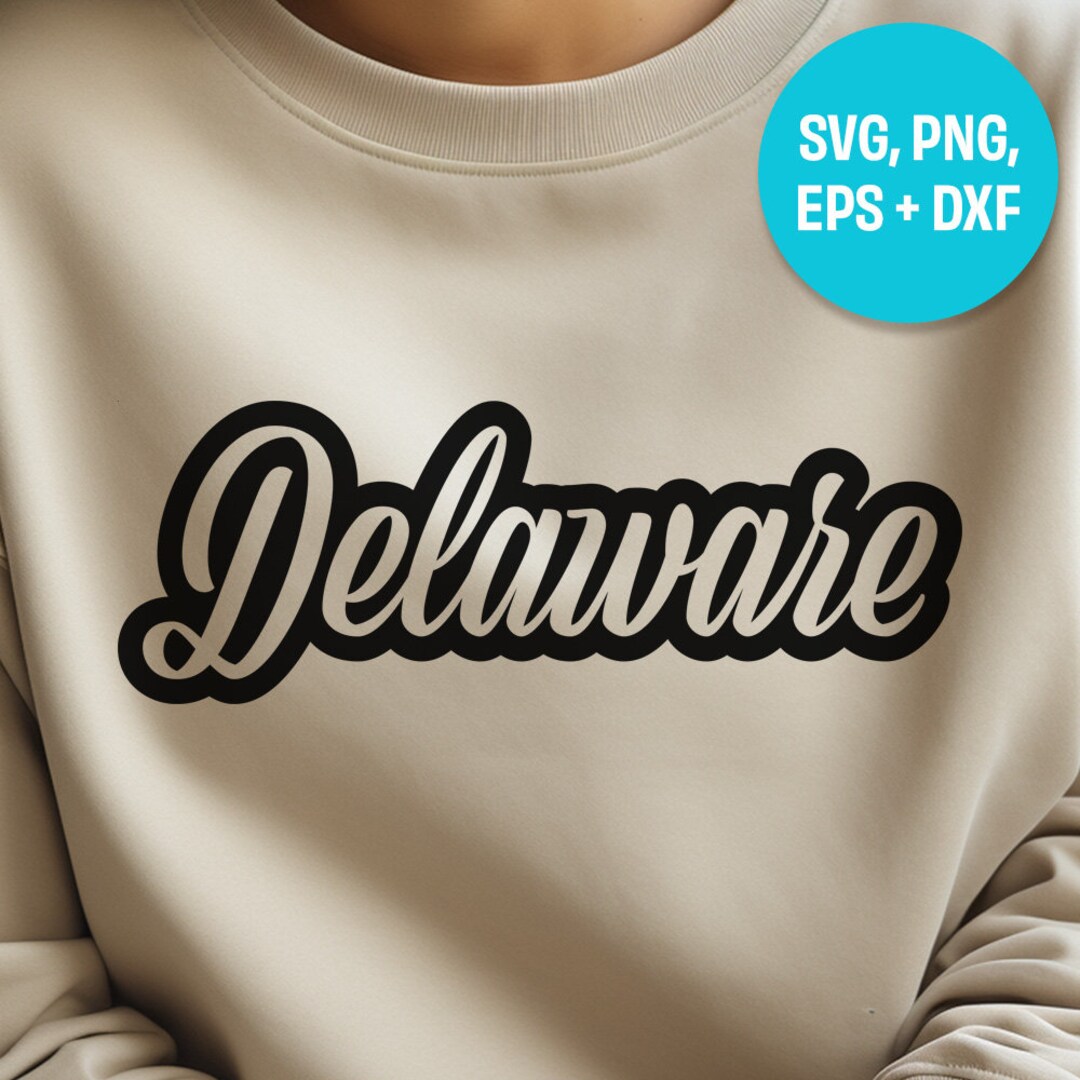 Delaware SVG Eps Png, Retro Text Svg, Home States, Patriotic Tshirt Svg ...