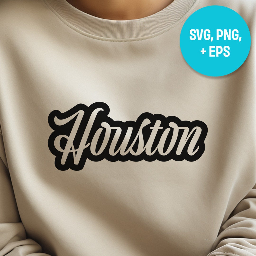 Houston SVG, Retro Text Svg, American City EPS, Patriotic Tshirt Svg ...