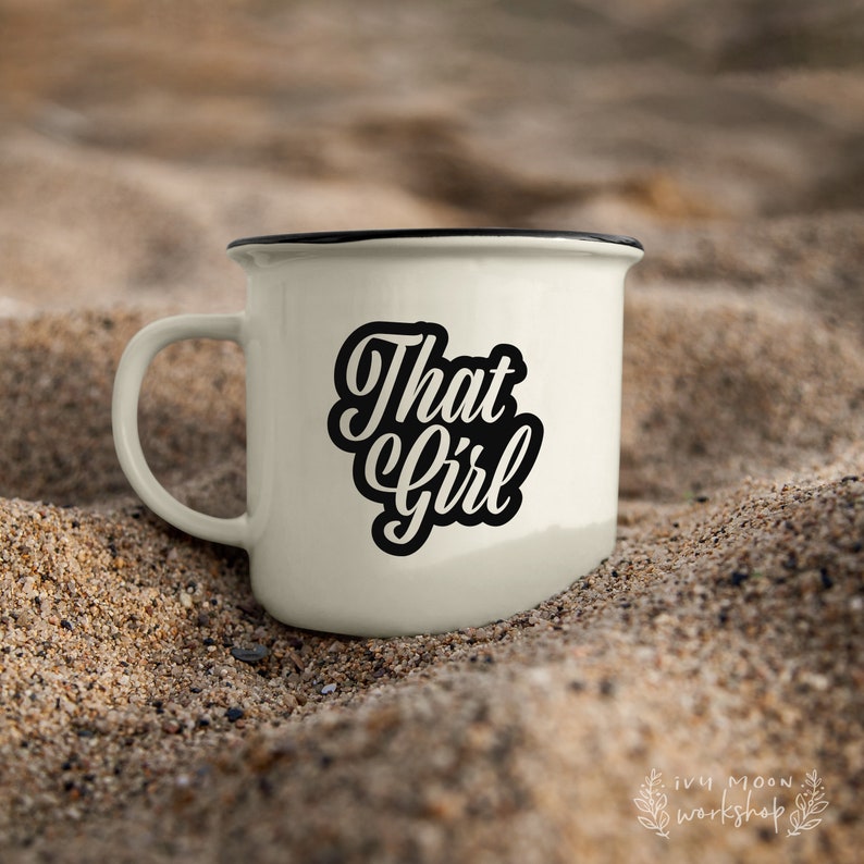 That Girl SVG, Trendy Svg, Positive, Vintage, Retro, Tattoo Text PNG ...