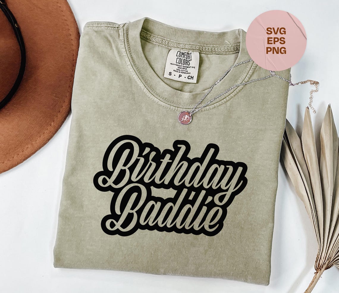 Birthday Baddie SVG, Baddie Svg, Trendy Svg, Tattoo Text PNG, Retro ...