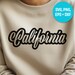 California SVG Eps Png, Retro Text Svg, Home States Svg, Patriotic ...