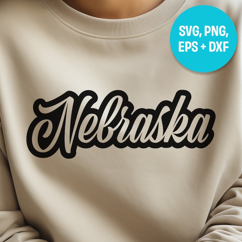 Nebraska SVG Eps Png, Retro Text, Home States, Patriotic Tshirt, State ...