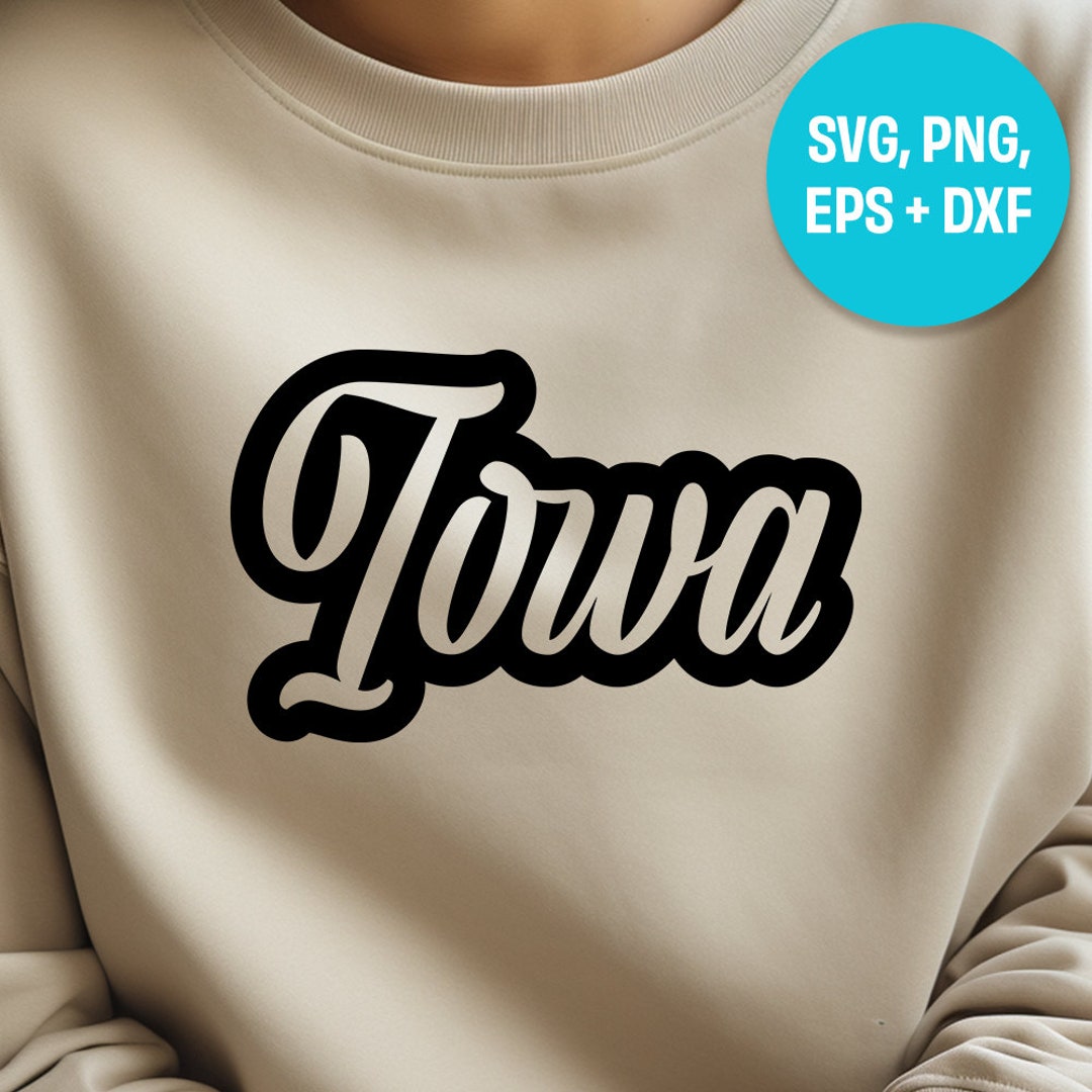 Iowa SVG Eps Png, Retro Text Svg, Home States, Patriotic Tshirt Svg ...