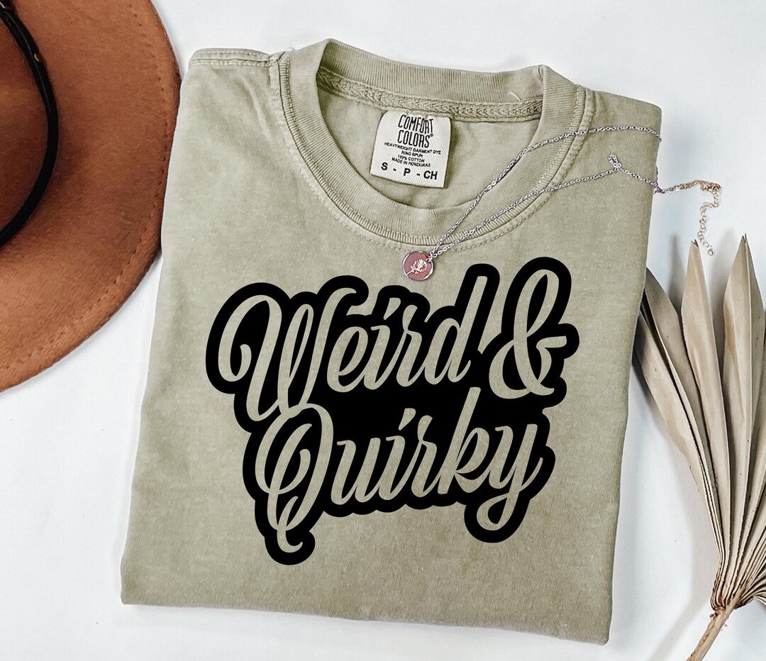 Weird & Quirky SVG PNG EPS, Trendy Funny Quote Retro Script, Silhouette ...